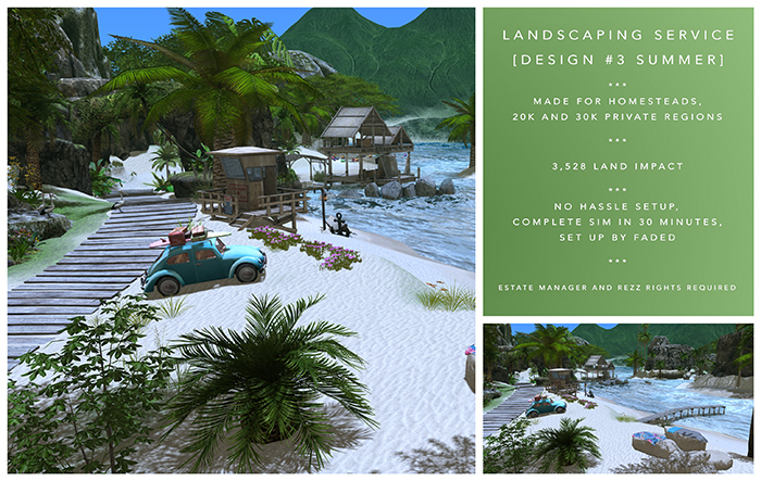 Second Life Marketplace - [F] Prefab Landscape 3 - Tropical Beach - SUMMER